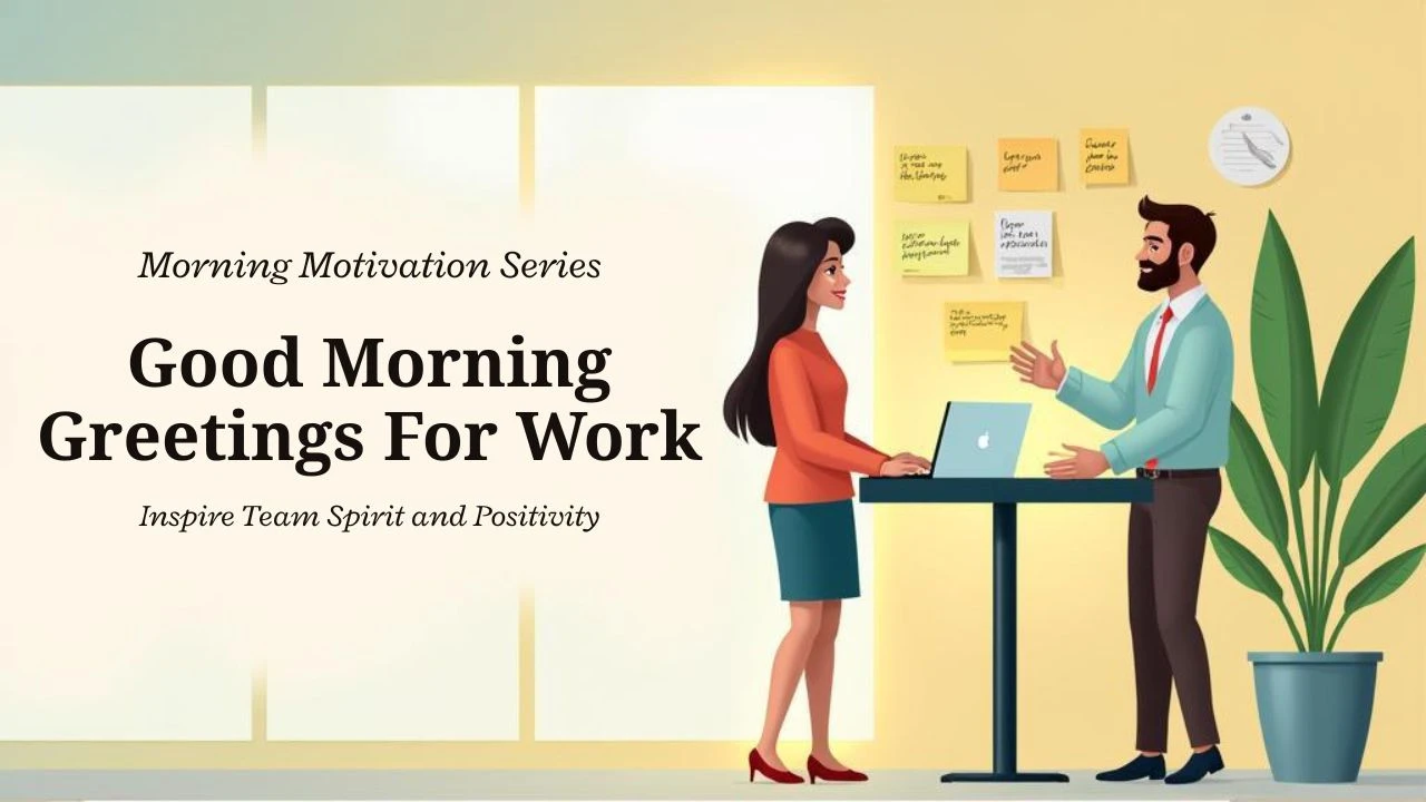 100+ Good Morning Greetings For Work: Inspire Team Spirit And ...