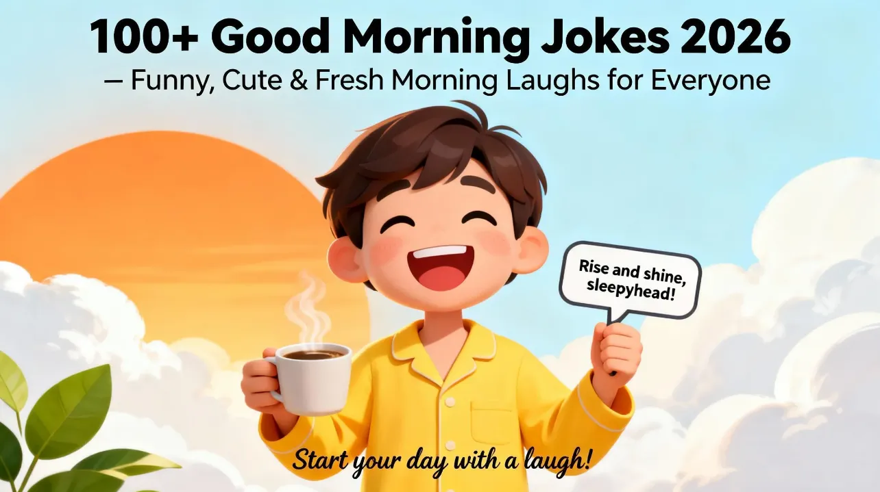 100+ Good Morning Jokes 2026 – Funny, Cute & Fresh Morning Laughs For ...