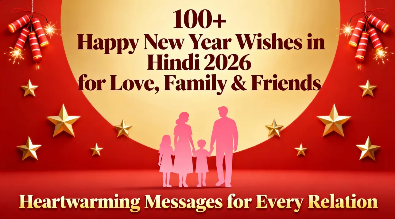 100+ Happy New Year Wishes In Hindi 2026 For Love, Family & Friends