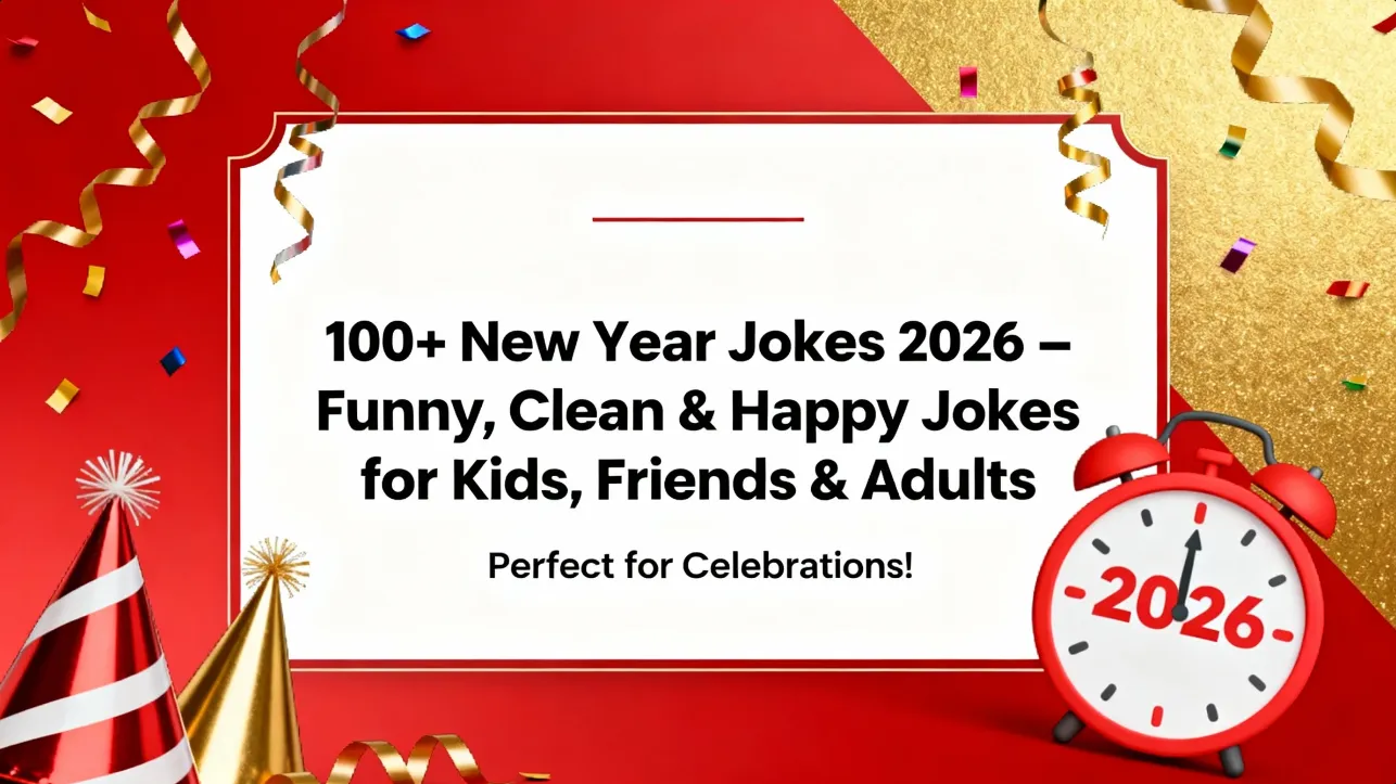 100+ New Year Jokes 2026 – Funny, Clean & Happy Jokes For Kids, Friends ...