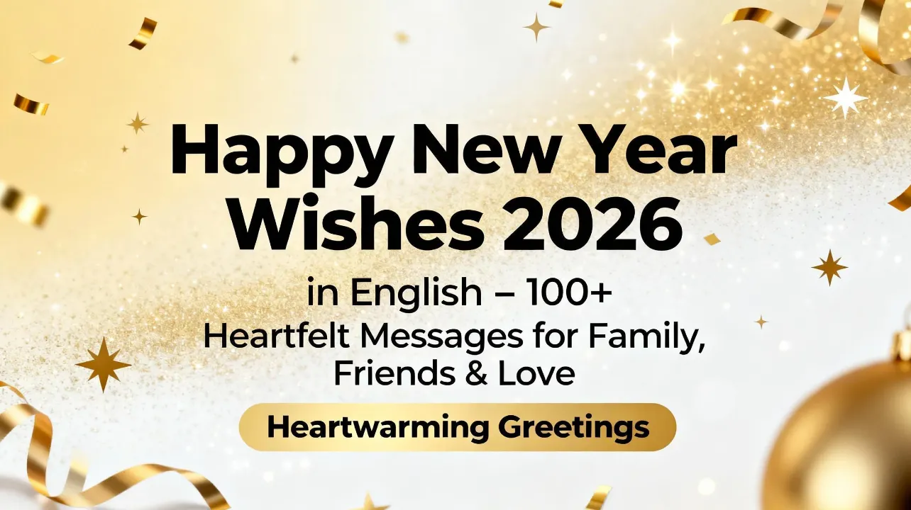 Happy New Year Wishes 2026 In English – 100+ Heartfelt Messages For ...
