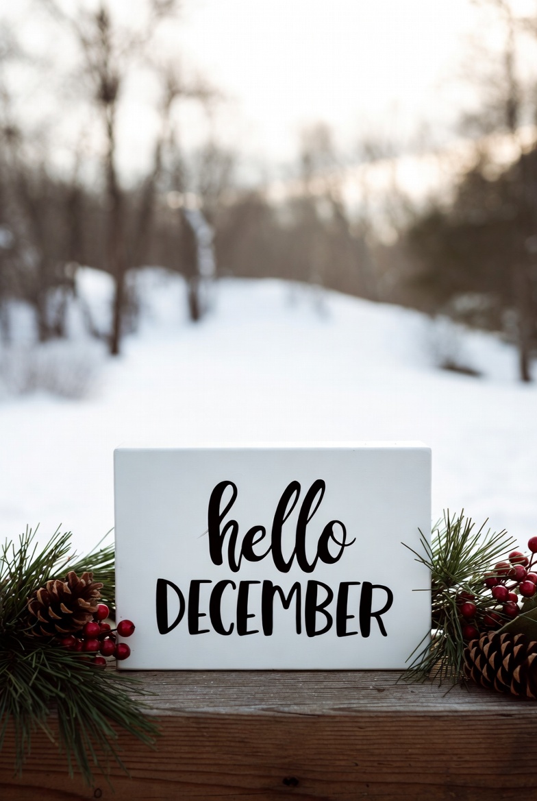 100+ Hello December Images 2025 – Cute, Aesthetic, Pink & HD Winter ...