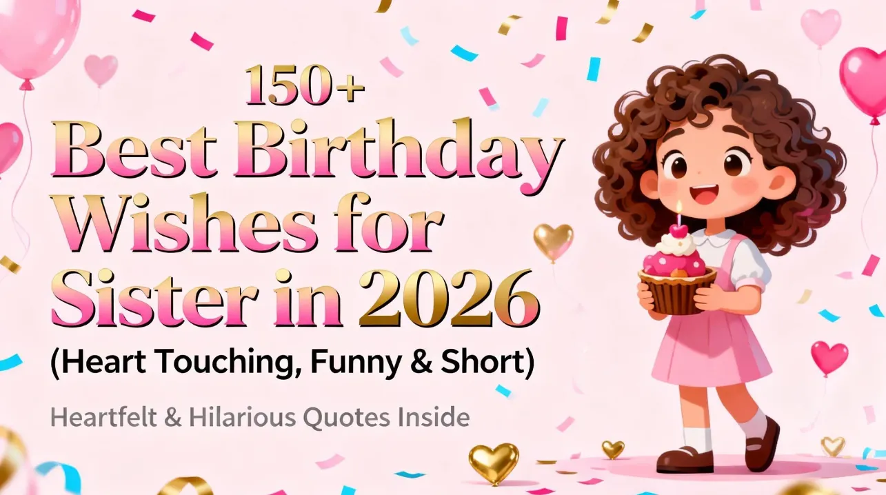 150+ Best Birthday Wishes For Sister In 2026 (Heart Touching, Funny ...