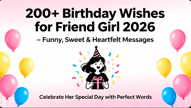 200+ Birthday Wishes For Friend Girl 2026 – Funny, Sweet & Heartfelt ...